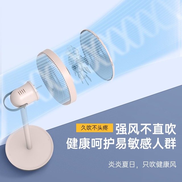 Edon Folding Storage Electric Fan Floor Fan Home Rechargeable Remote ...