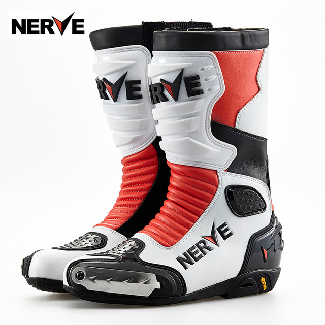 NERVE motorcycle shoes road track racing riding boots four-season ...