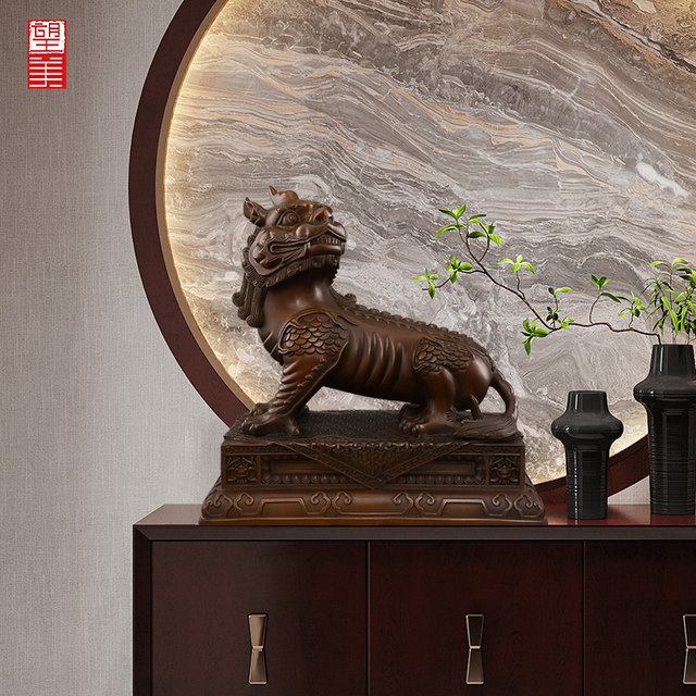 Brass Jiuhua Mountain Listening Ornaments Ksitigarbha Bodhisattva Mount ...