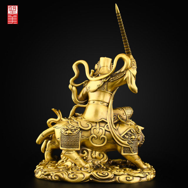 Zhao Gongming God Statue Brass Martial God of Wealth Zhao Gongming God ...