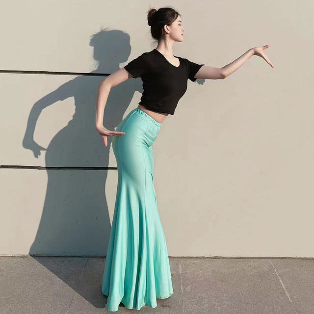 Dai costume female practice skirt Dai dance performance costume art ...