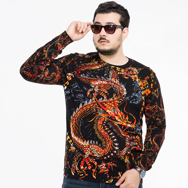 Overlord Rat men's plus size spring and autumn long-sleeved knitted T ...