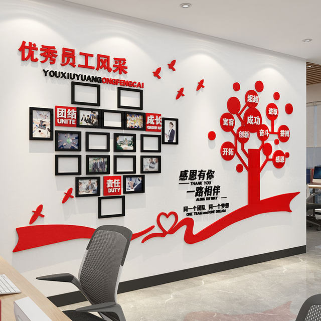 Company Corporate Culture Outstanding Employee Style Photos Wall ...