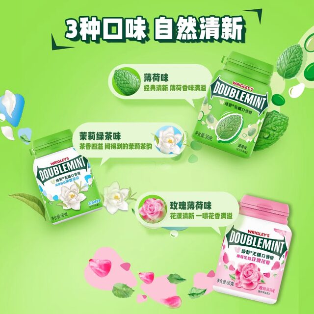 Green Arrow chewing gum original mint about 40 pieces * 6 bottles of ...