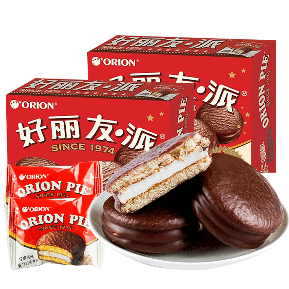 Orion Chocolate Pie 12 Pies Sandwich Egg Yolk Pie Qtie Cake Refreshment ...