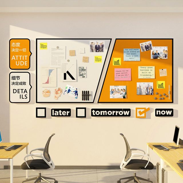 Magnetic notice board photo display board employee style office office ...