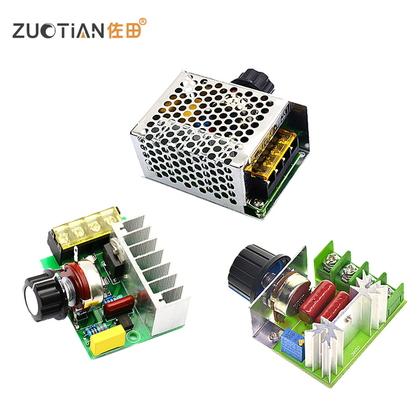 2000W Thyristor Speed Regulator 220V Electronic Voltage Regulation ...