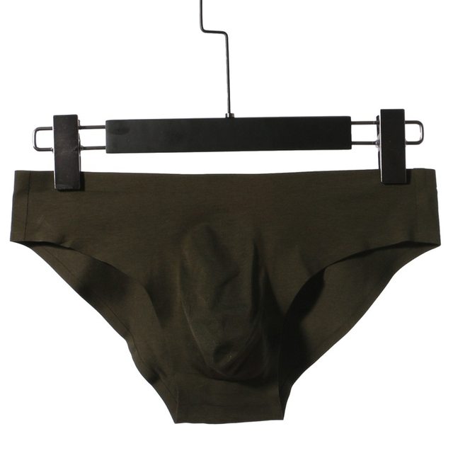 Men's seamless briefs cotton modal one piece low waist breathable sexy ...