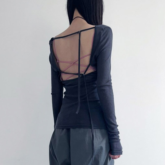 MSYOUCAN American casual neutral style sloping shoulder large back ...