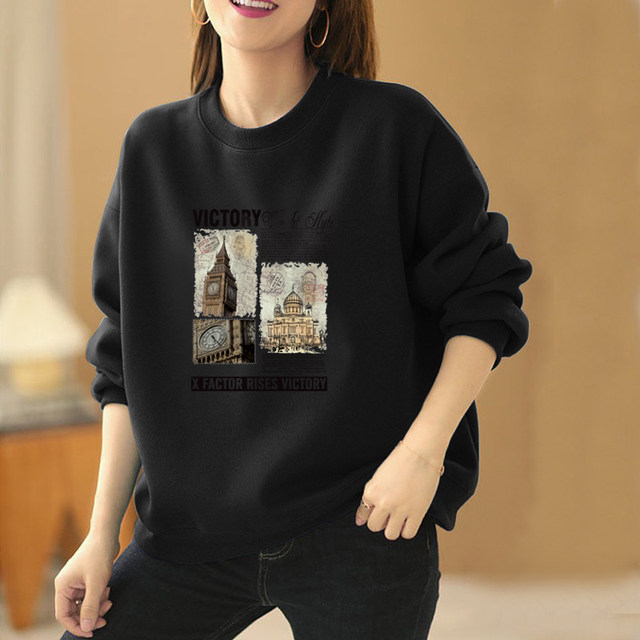Foreign trade clearance leakage cotton long -sleeved sweaters, ladies ...