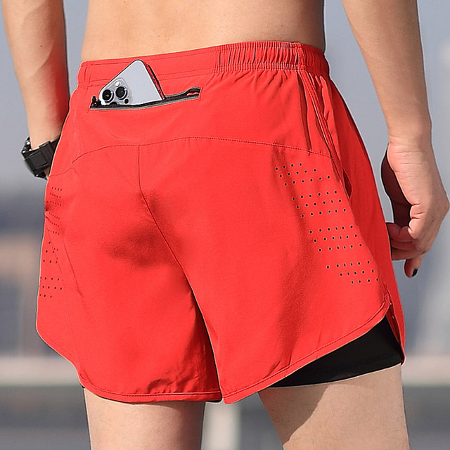 Professional marathon running shorts, men's sports three-quarter pants ...