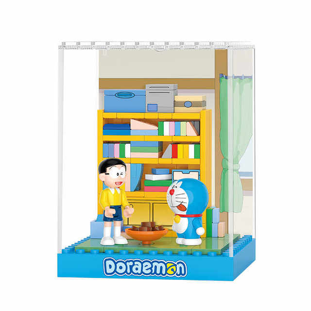 Doraemon building block assembly toy model Doraemon blind box small ...