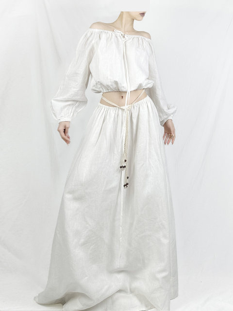 No February Flax Vacation Style Set 2025 Spring New Style Set for Women