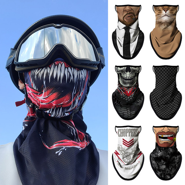 Outdoor sunscreen Neptune smoking clown sports hip-hop neck hood mask ...