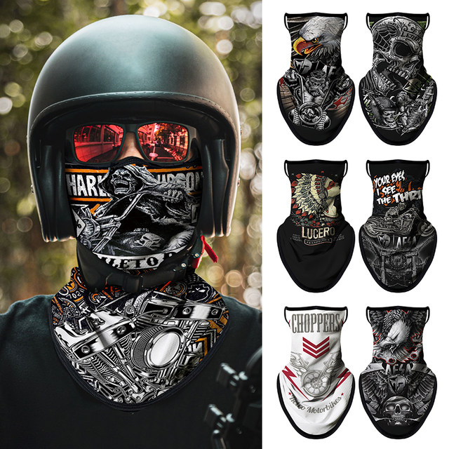 Outdoor sunscreen riding mask riding locomotive noodle towel Harley ...