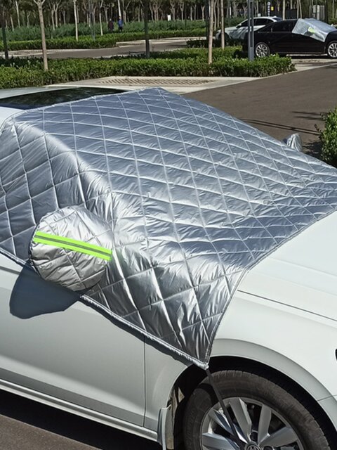 Car sunscreen front windshield sunscreen half cover car clothes frost ...