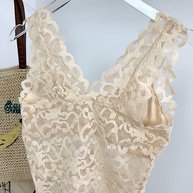 Beautiful back vest, female inner net red explosion with chest pad ...