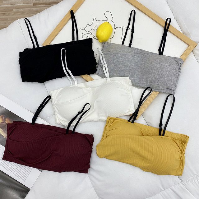 Small suspender vest for women with chest pad design niche wear ins ...