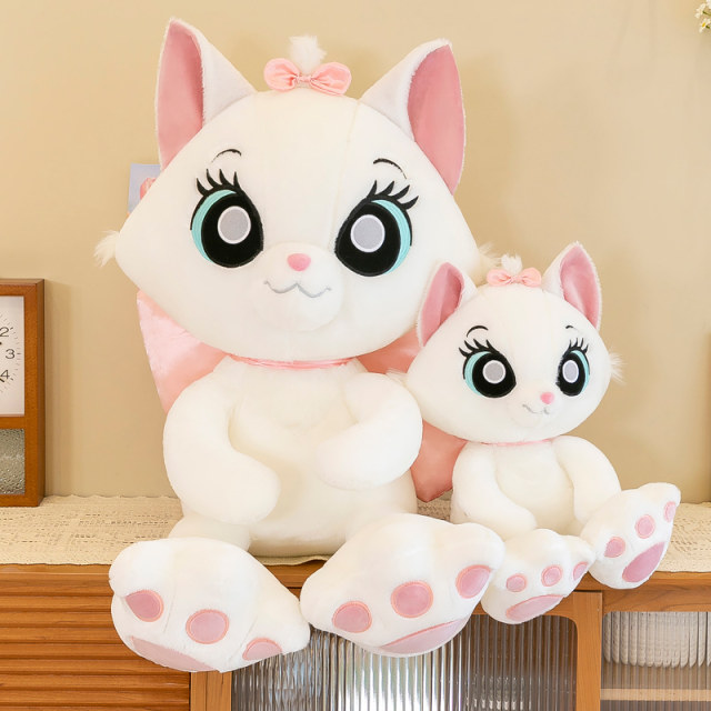Cute Mary cat plush toy doll for girls bed rag doll pillow doll for ...