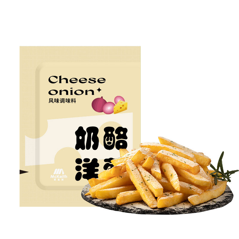 Assaisonnement pour frites au fromage et à l'oignon Mckees 5g x 50 unités
