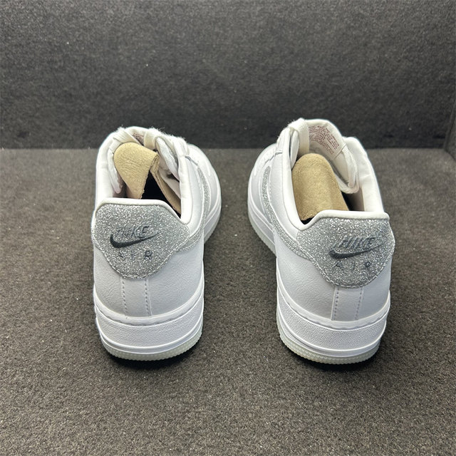Nike AIR FORCE 1 Women's Silver AF1 Air Force One Retro Sports Shoes ...