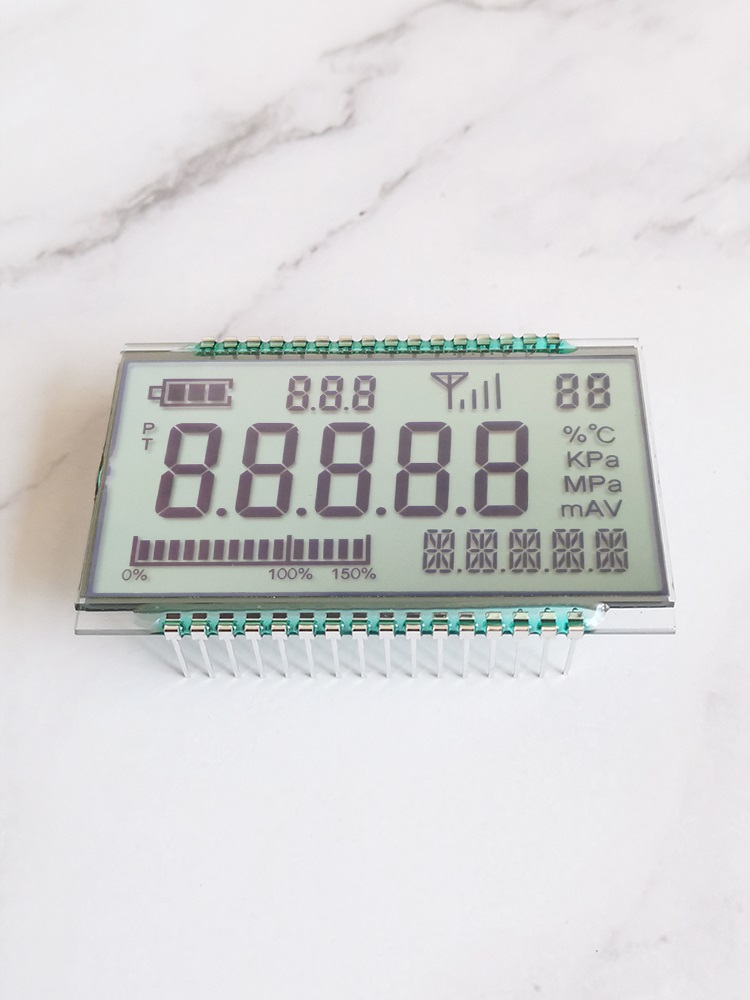 FSTN段码液晶屏温湿度压力仪表 米字8段式LCD显示屏 QYF2968