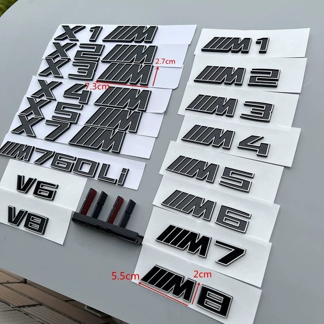 Applicable to the BMW M standard side label tail logo 1 Series 5 Series 3 Series m kit x3x5m3m5 ...