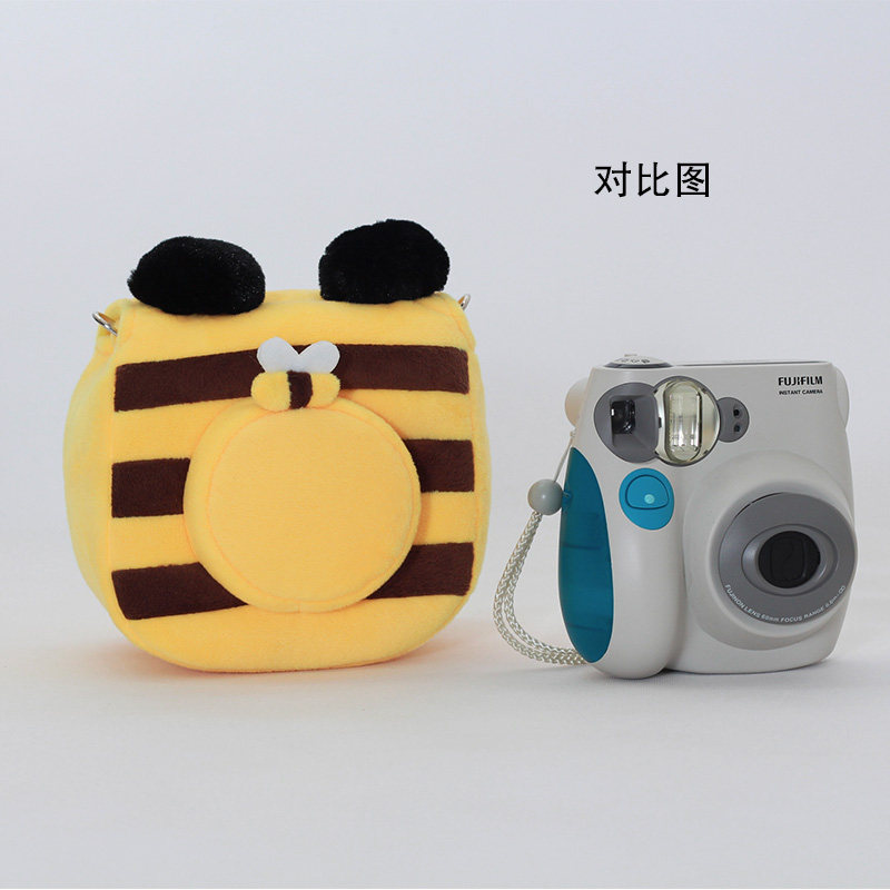 Polaroid Mini Camera Bag - Cute Bee Plush Protective Cover for 7c, 8 ...