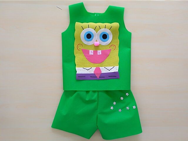New children's environmental protection clothing DIY handmade fashion ...