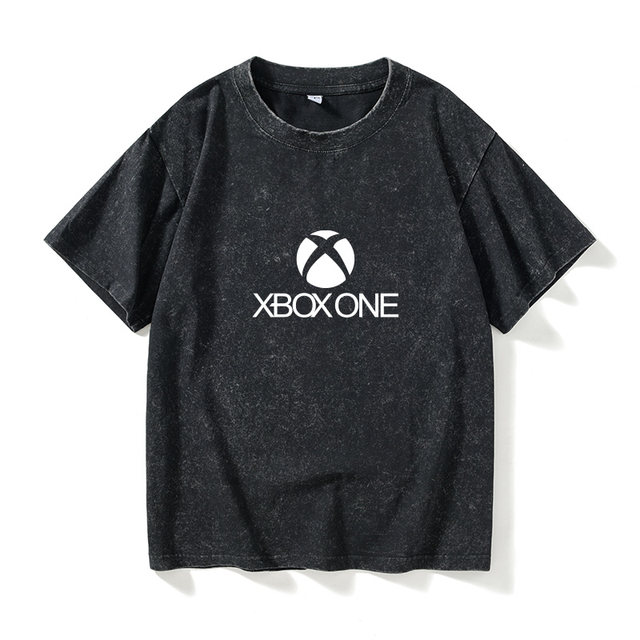 XBox One logo T -shirt short -sleeved tide clothes female male round ...