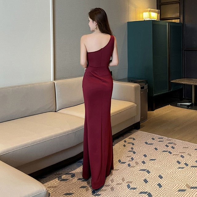 Night Club Dress KTV Belle Evening Dress Sexy Shoulder Long Skirt Sales ...