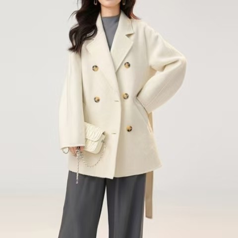 801 long wool short style 2024 autumn and winter new casual fashion ...