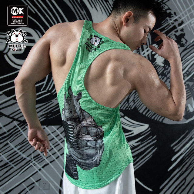 Barbell Rhino Racer Vest Slim Fit Sports Training Clothing Summer Quick ...