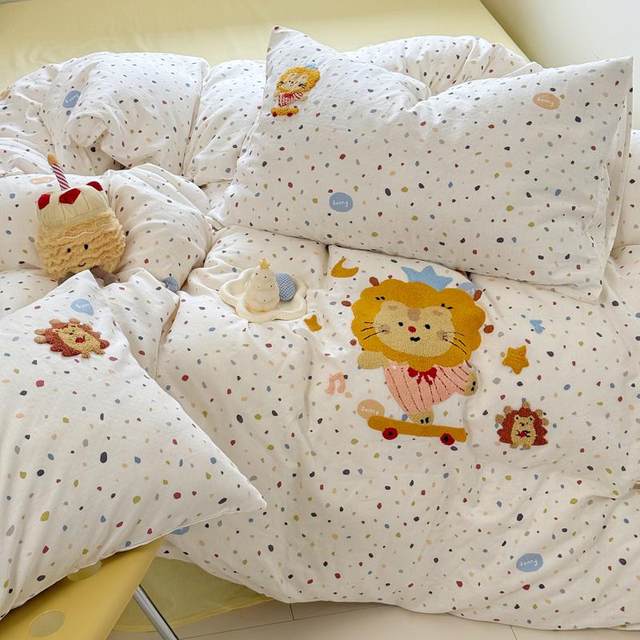 [Fuji Store] Class a Pure Cotton Double-Layer Yarn Korean Style ins ...