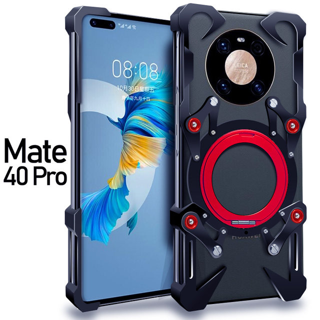 Suitable for Huawei Mate40Pro metal mobile phone case anti-fall protection case mate50rs Porsche ...