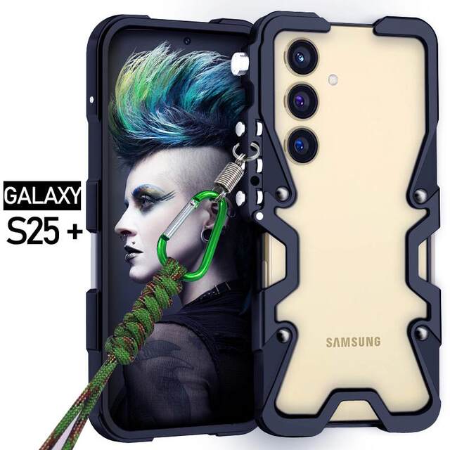 Suitable for Samsung Galaxy S25+ metal frame mobile phone case S21FE ...