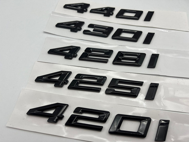 Suitable for new BMW 420i425i428i430i440i black car logo word mark tail ...