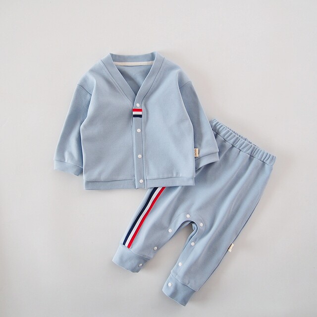 Baby cotton coat, spring and autumn, male and female baby, big ass pants suit, casual outing ...