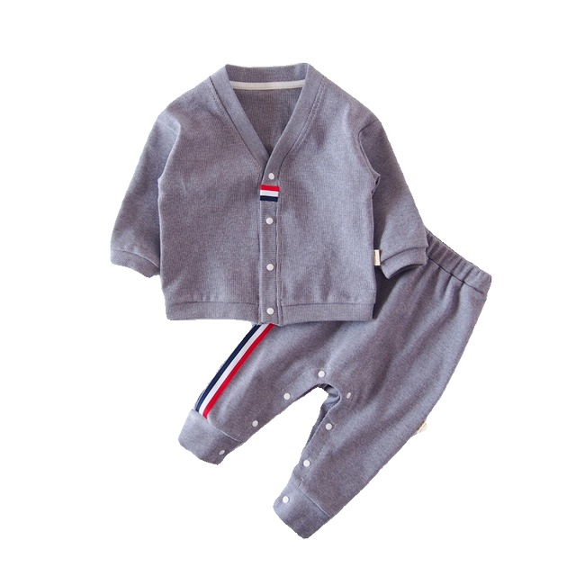 Baby cotton coat, spring and autumn, male and female baby, big ass pants suit, casual outing ...