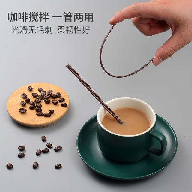 Disposable three-hole coffee straws, individually packaged, two-hole ...