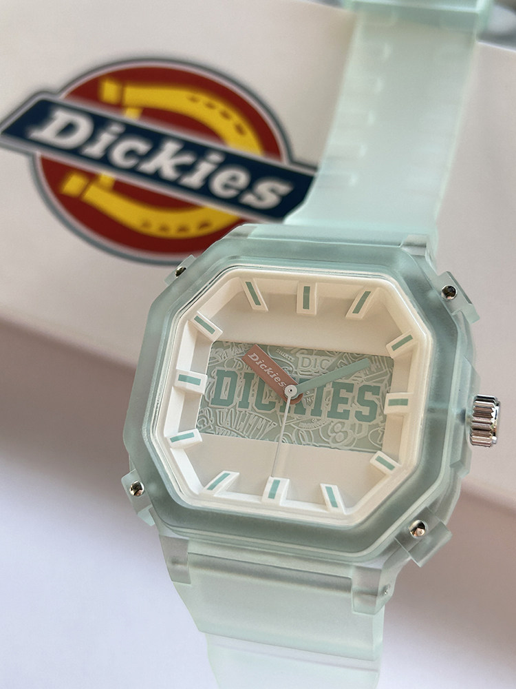 Dickies 100-Year Water Jade Warm Carving Sports Watch Square Male Student Trend Female CL-453
