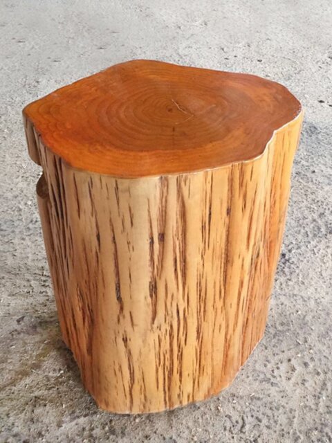 Solid wood pier log tree stump wood pile base coffee table tea table ...