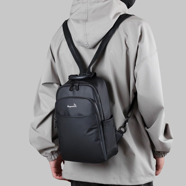 Men's small backpack, multifunctional chest crossbody bag, men's ...