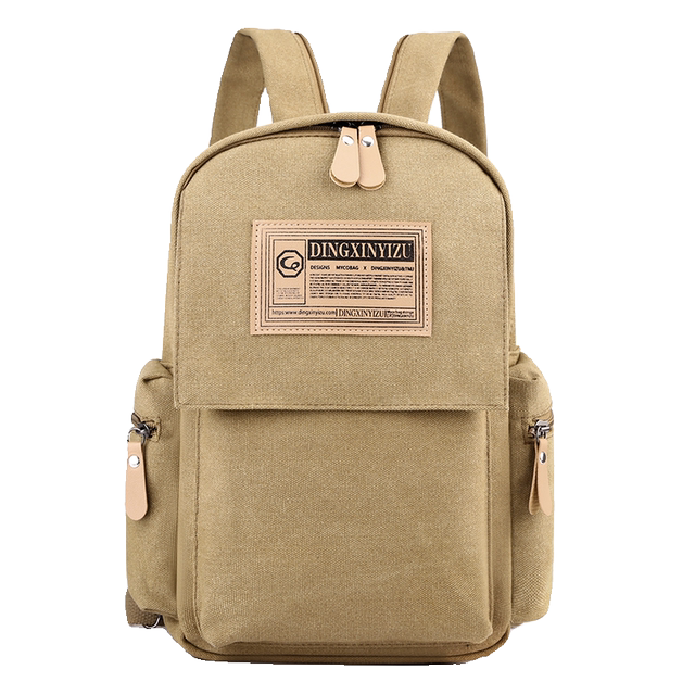 Multifunctional canvas bag mini backpack men's small backpack crossbody ...