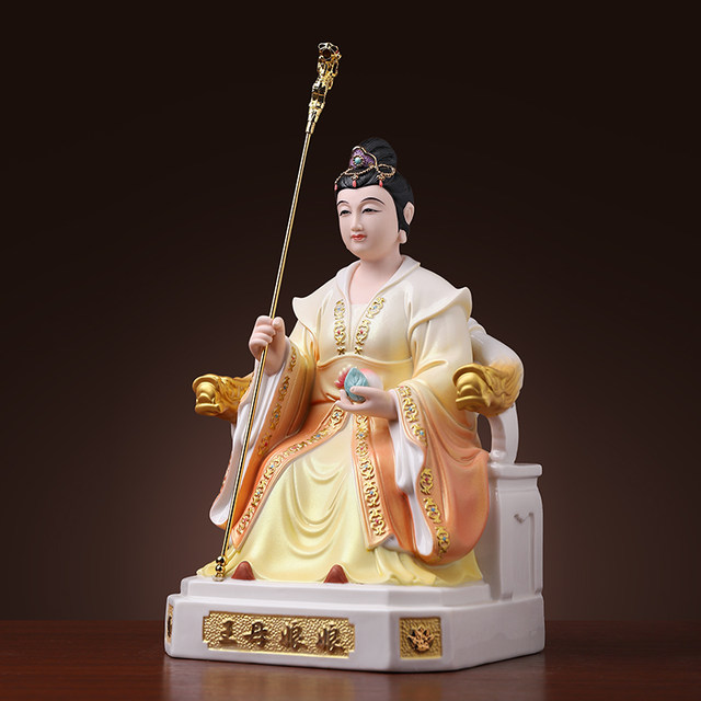 Qizhen Ceramics Jade Emperor Statue Display Lady Mother Lady, God ...