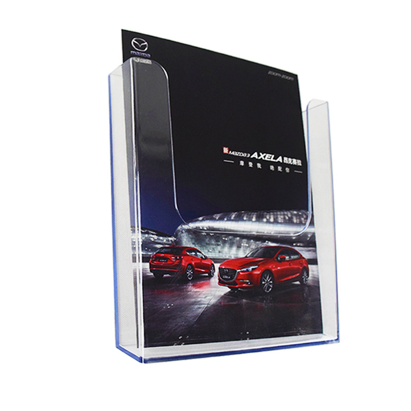 Wall-Mounted Acrylic A4 and A5 Display Rack for Leaflets and Magazines