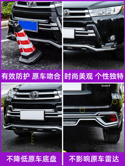 Suitable for 15-22 Toyota Highlander bumpers 18-21 front bumper and ...
