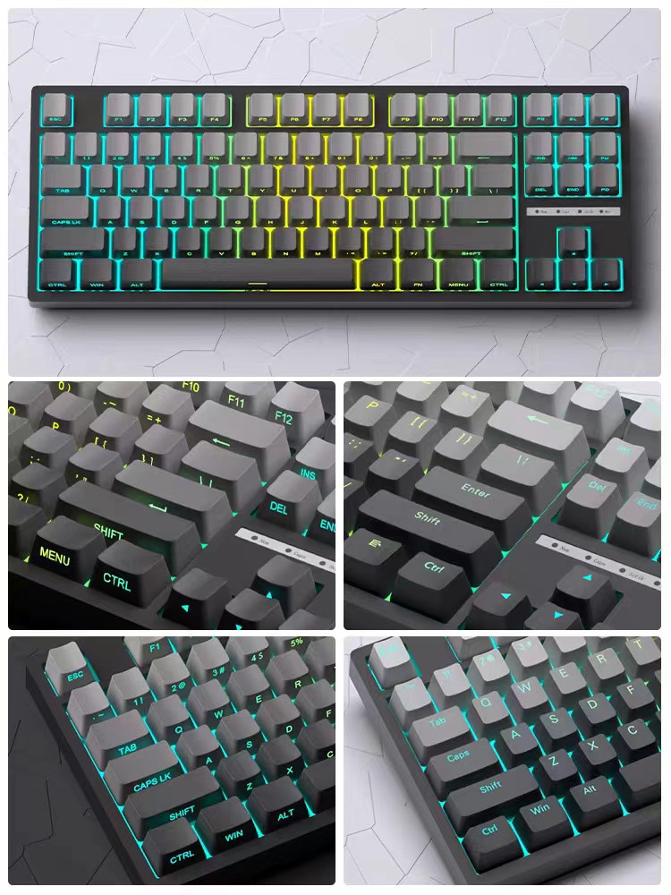 Graviertes Polar Day Keycap Set - 87/108 Tasten PBT Dye Sublimation ...