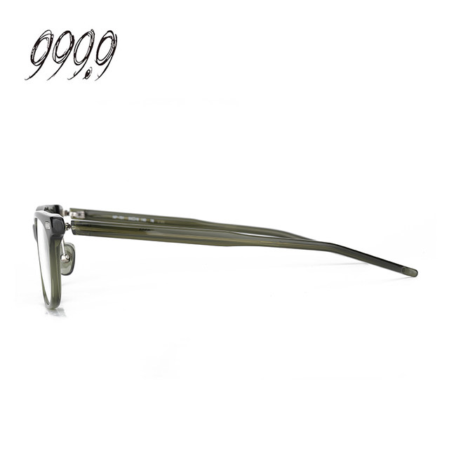 999.9 glasses Japanese handmade plate square frame retro frame for women wearable myopia frames ...