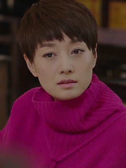 High-end customized Luo Zijun's same style rose red sweater women's turtleneck cashmere sweater ...